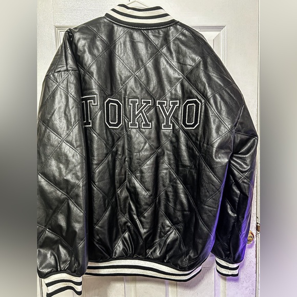 Jackets & Coats | Tokyo Oversized Varsity Jacket Black | Poshmark